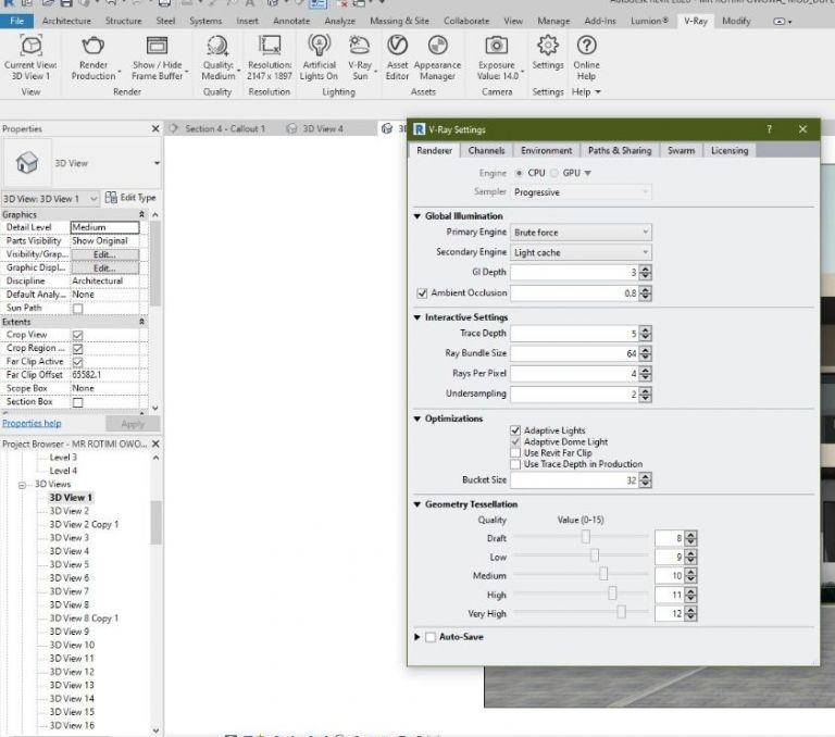 Awesome renders with V-Ray for Revit | Chronos Studeos